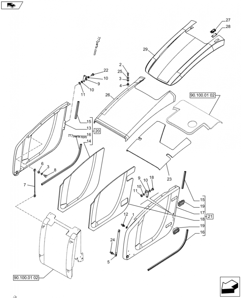 47632454 LATCH - Case spare part | 777parts.com