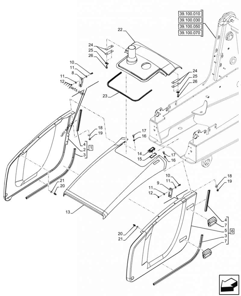47632454 LATCH - Case spare part | 777parts.com