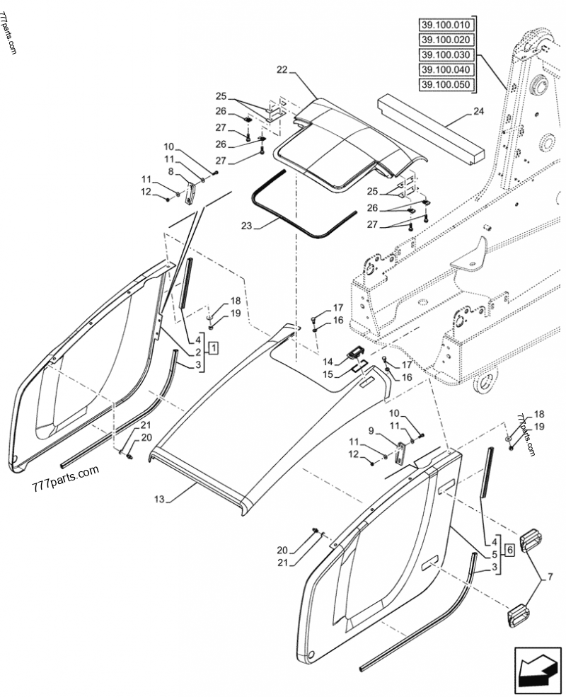 47632454 LATCH - Case spare part | 777parts.com