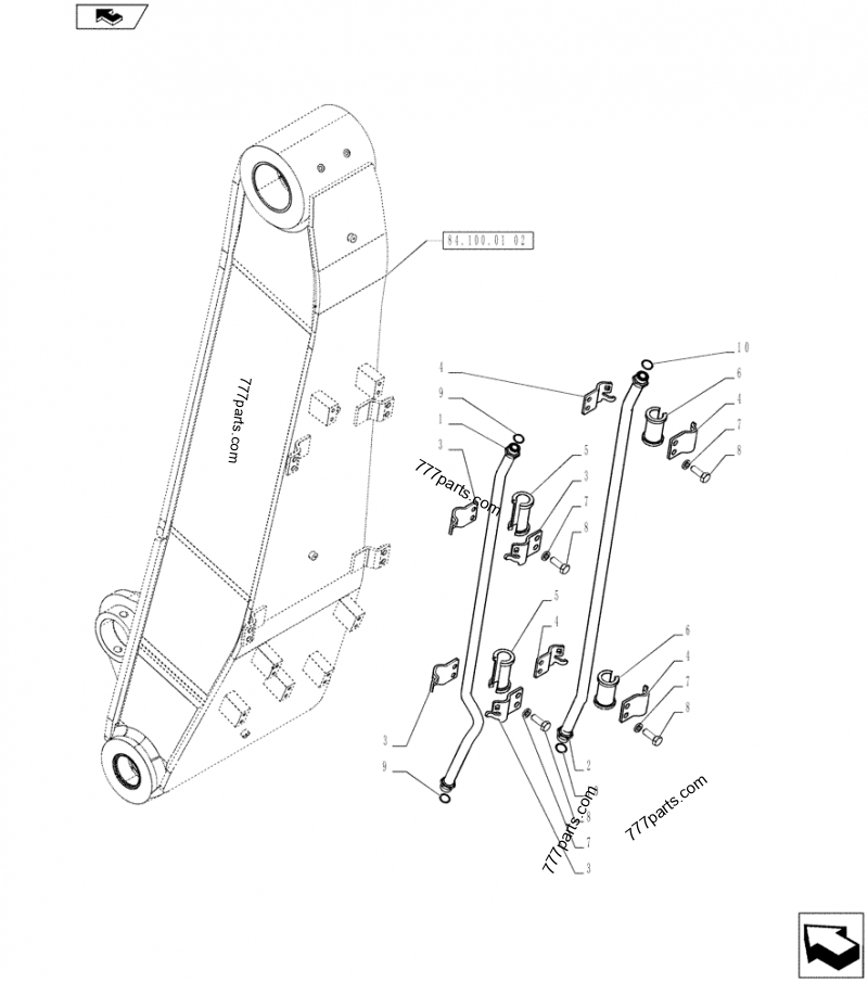 84354627 RUBBER BUSHING - Case spare part | 777parts.com