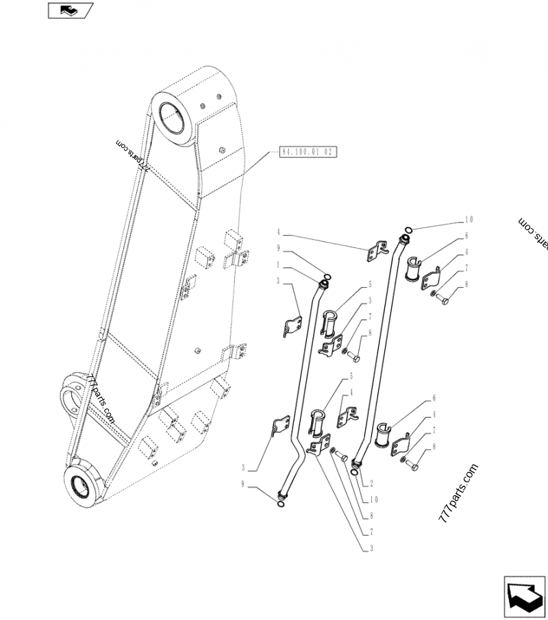 84354627 RUBBER BUSHING - Case spare part | 777parts.com