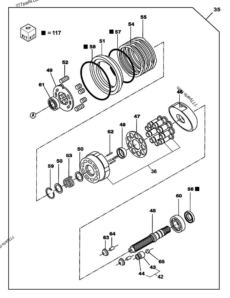 165289A1 WASHER - Case spare part | 777parts.com