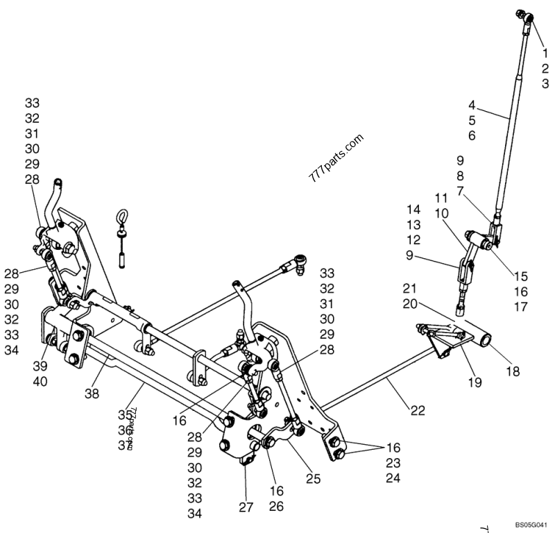 87034513 JAM NUT,5/16" - 24, LH Thd, 0.195" High, Gr 5 - Case spare ...
