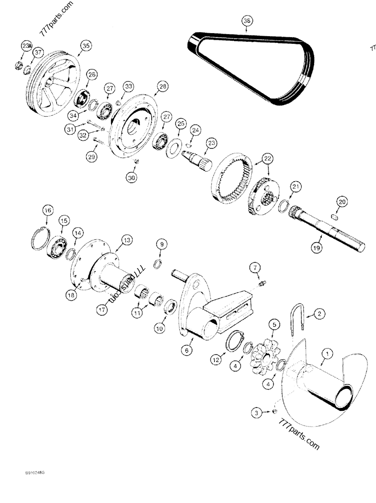 100-11100 SNAP RING,#100, Ext - 10011100 - Case spare part | 777parts.com
