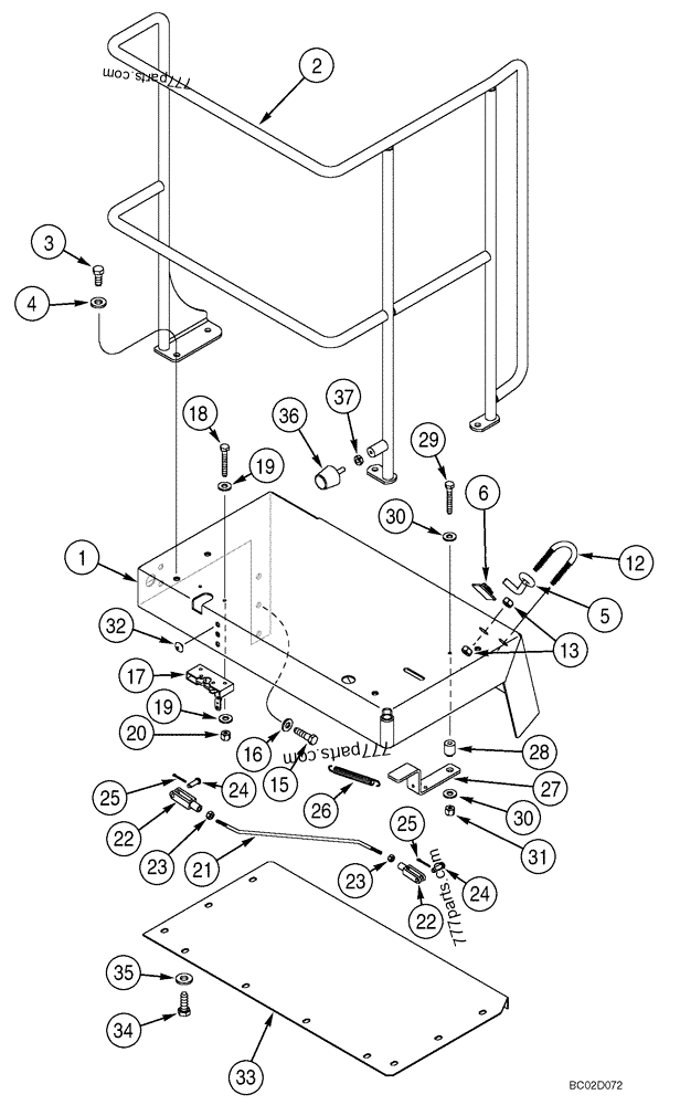296726A2 GUARD ASSY. - Case spare part | 777parts.com