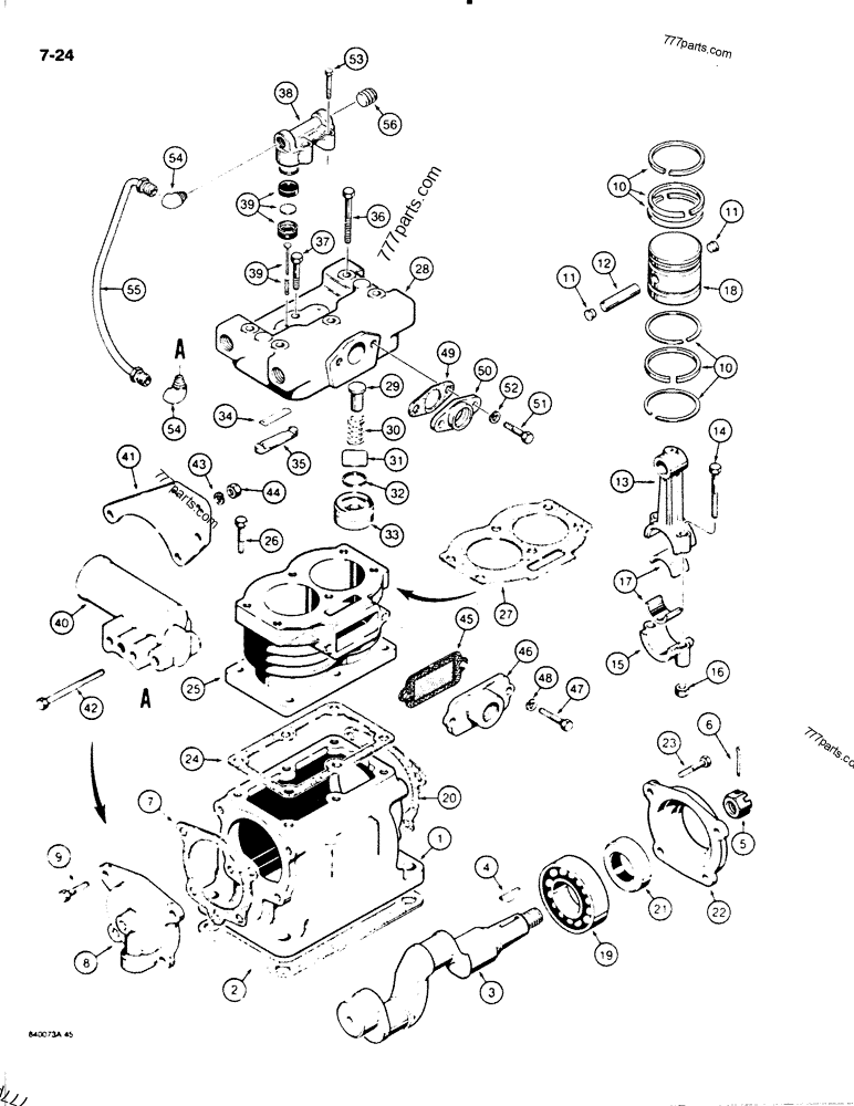 N7289 BALL BEARING,1.3812" ID x 2.8322" OD x 0.94" - Case spare part ...