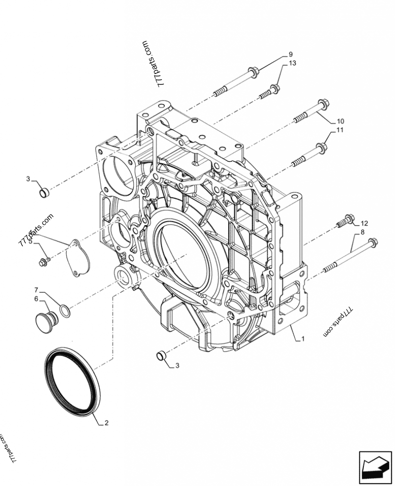 5801483583 OIL SEAL - Case spare part | 777parts.com
