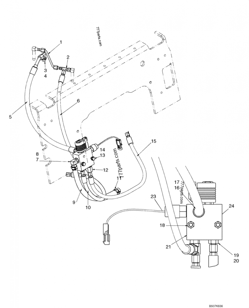 87015942 HOSE - Case spare part | 777parts.com