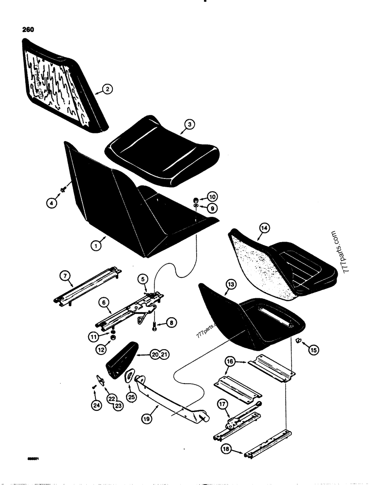 N6672 SEAT - Case spare part | 777parts.com