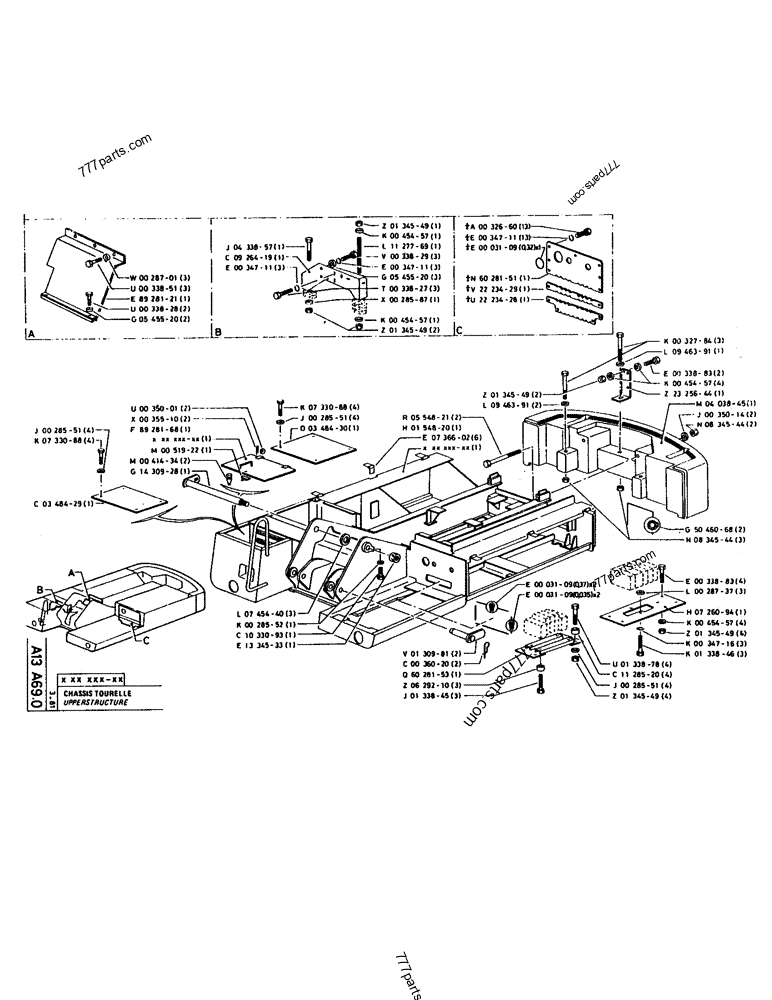 P433857 SCREW - Case spare part | 777parts.com