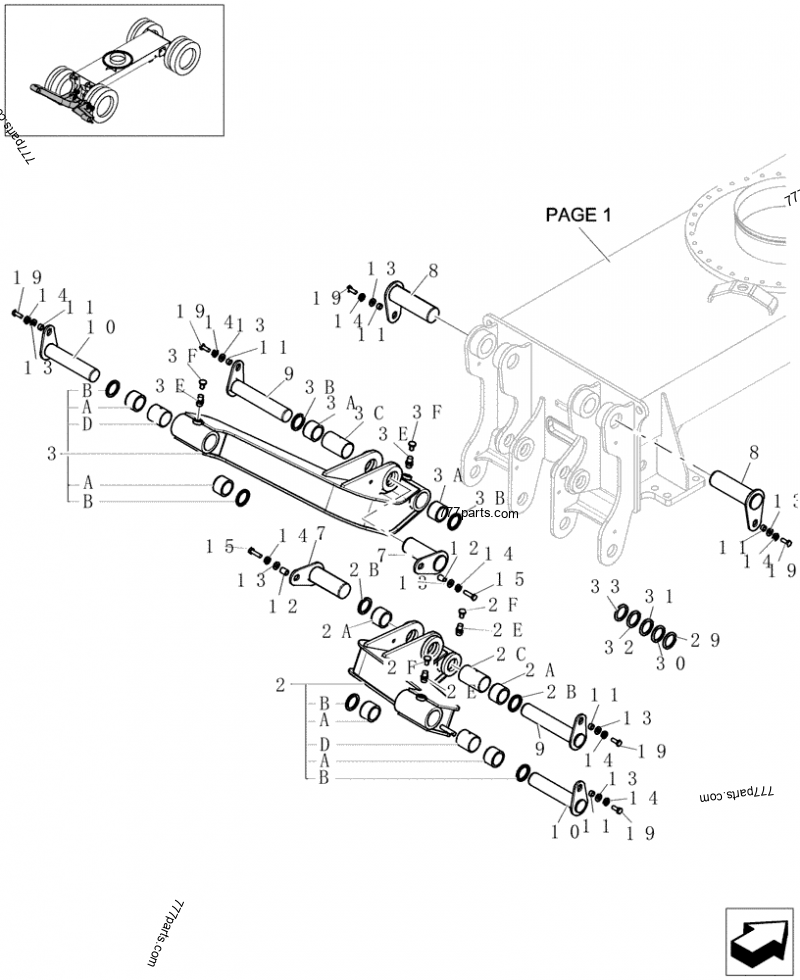 72104083 BUSHING - Case spare part | 777parts.com