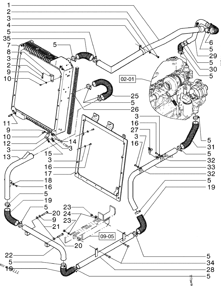 84261959 RADIATOR - Case spare part | 777parts.com