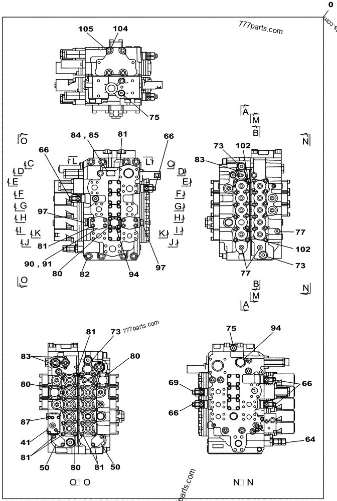 LJ014740 VALVE PRESSURE RELIE - Case spare part | 777parts.com