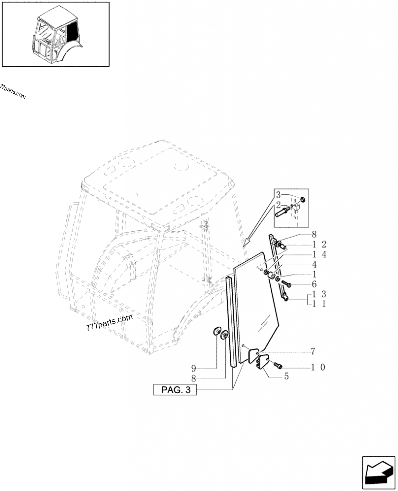 85801883 SUPPORT - Case spare part | 777parts.com