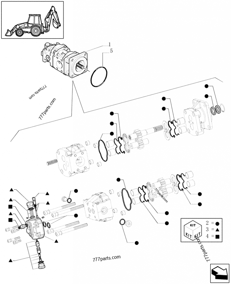 85826147 HYDRAULIC PUMP,35.43 CC - Case spare part | 777parts.com