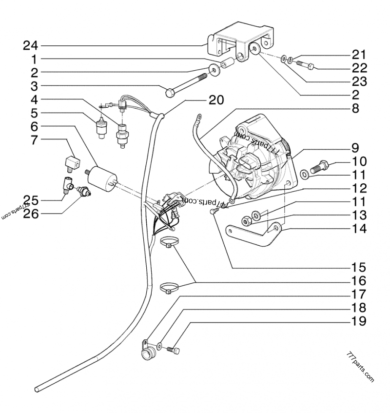 1983238C1 SENSOR,1/2" - 14 - Case spare part | 777parts.com