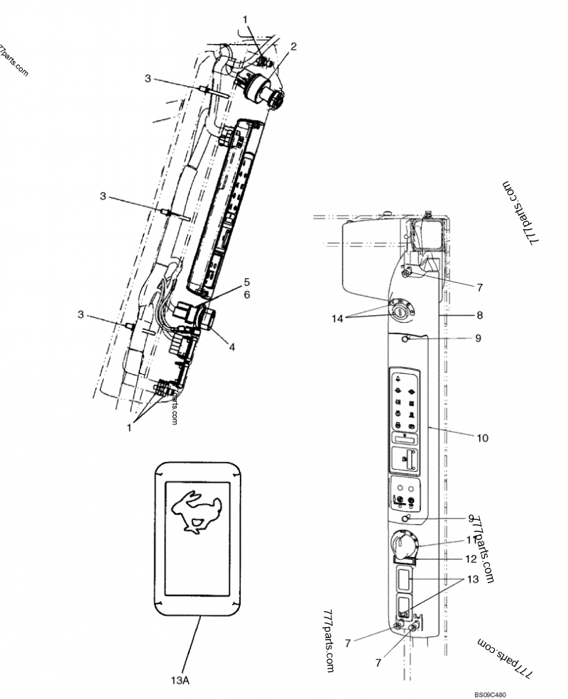 87638864 INSTRUMENT PANEL - Case spare part | 777parts.com