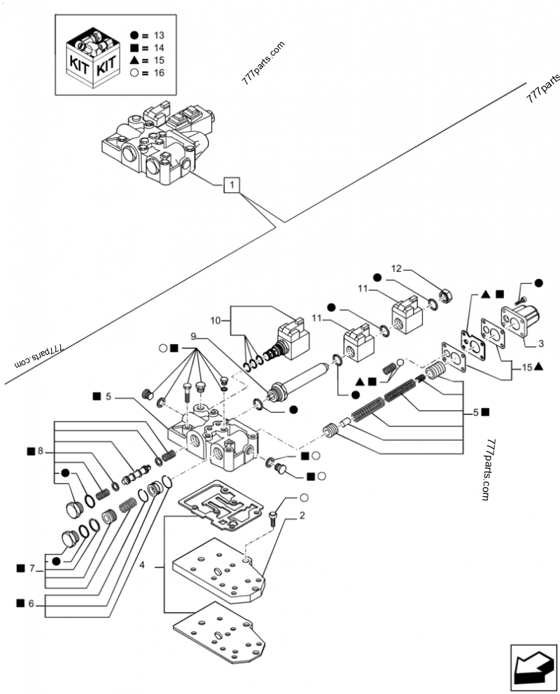 87524437 REPAIR KIT - Case spare part | 777parts.com