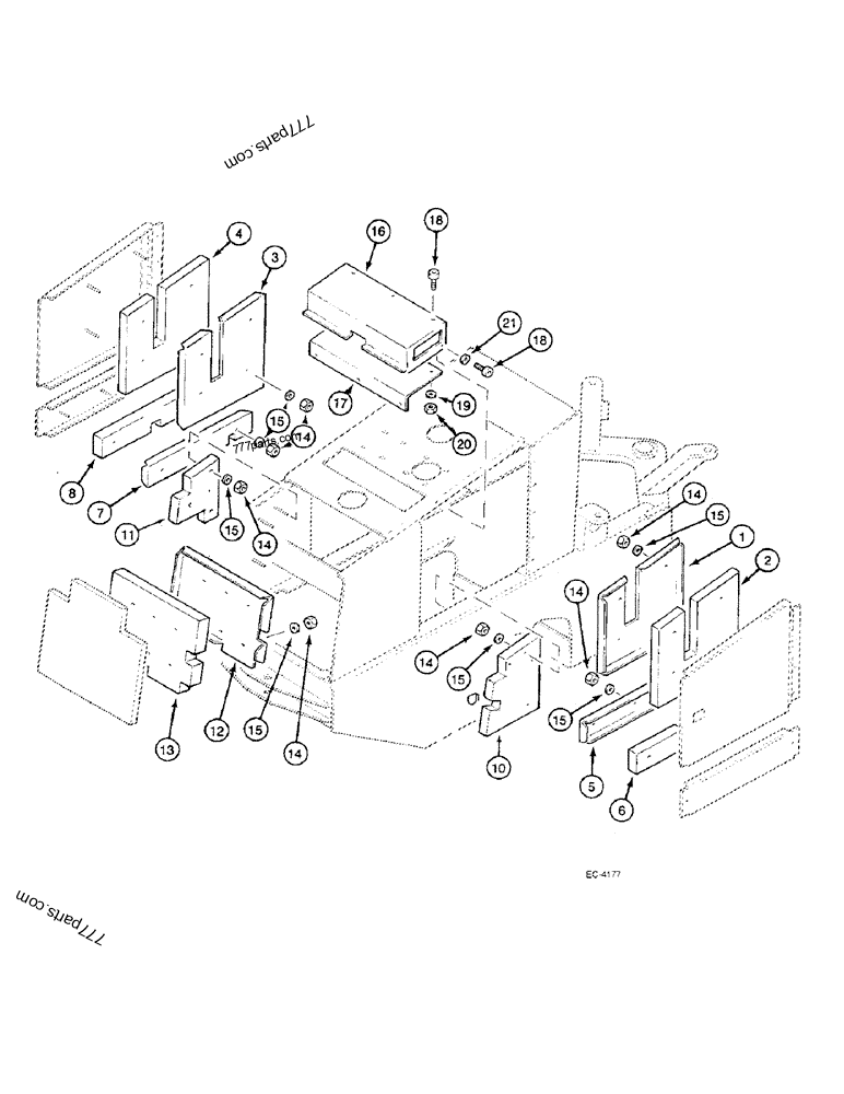 106701A1 GUARD ASSY. - Case spare part | 777parts.com