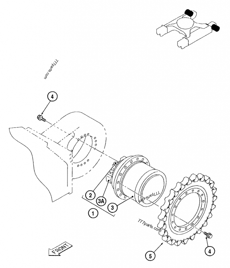 KNA10460 MOTO-REDUCTION GEAR - Case spare part | 777parts.com