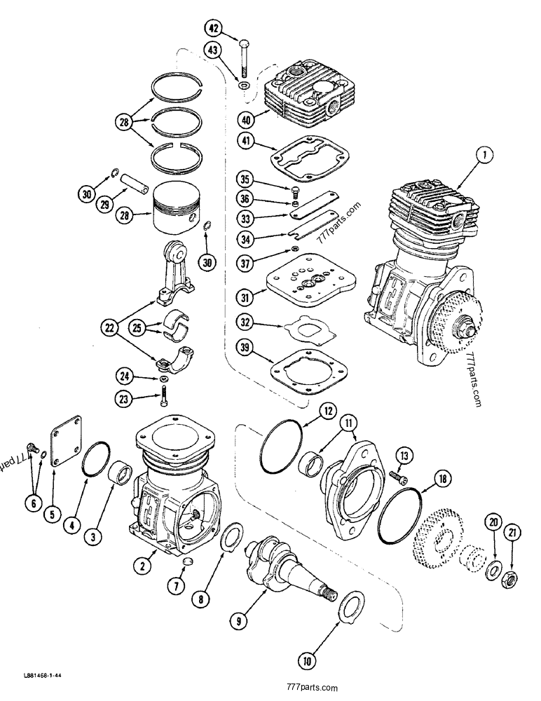 J912703 COMPRESSOR - Case spare part | 777parts.com