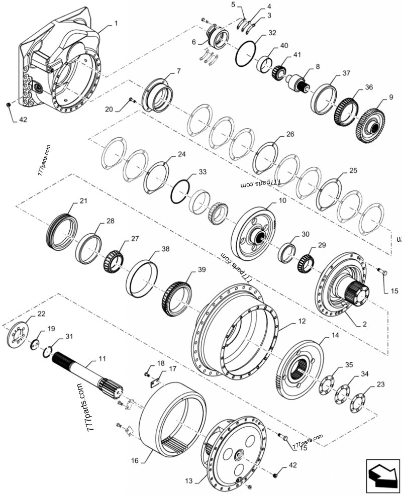 G103915 TAPERED BEARING,142.88mm ID x 39.69mm W - Case spare part ...