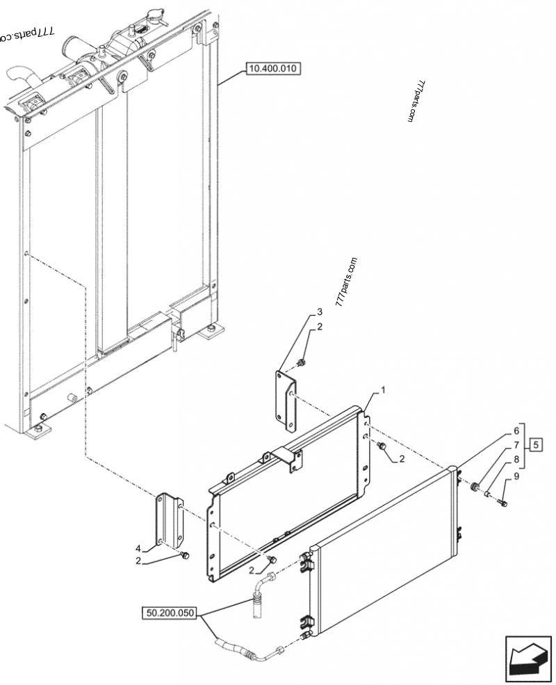 47758300 CONDENSER - Case spare part | 777parts.com