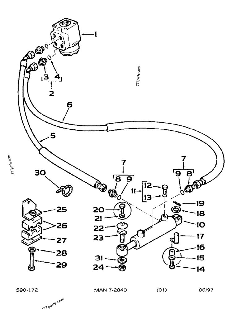 3517369M1 PIN - Case spare part | 777parts.com