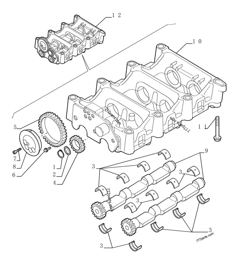 4897048 IDLER GEAR - Case spare part | 777parts.com