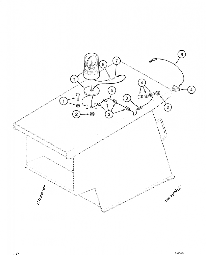 E98697 BEACON SWITCH - Case spare part | 777parts.com