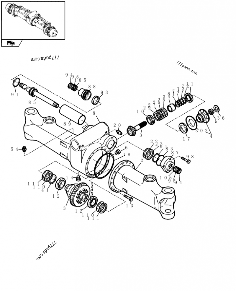 2929272 LOCK WASHER - Case spare part | 777parts.com