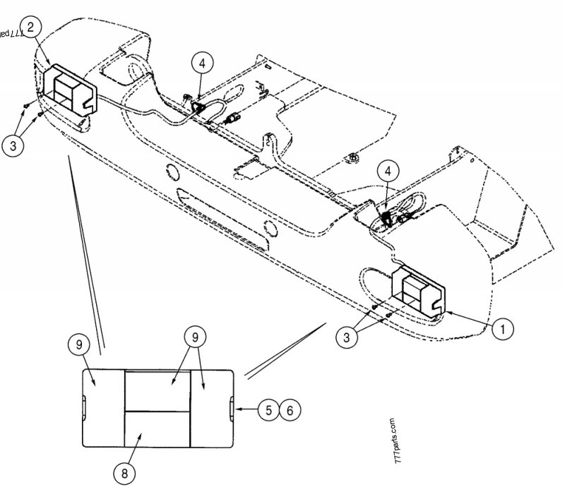 379064A1 LIGHT ASSY. - Case spare part | 777parts.com