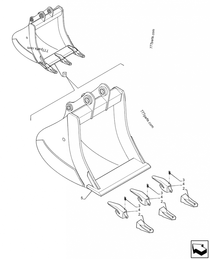 84335014 BUCKET TOOTH SHANK - Case spare part | 777parts.com