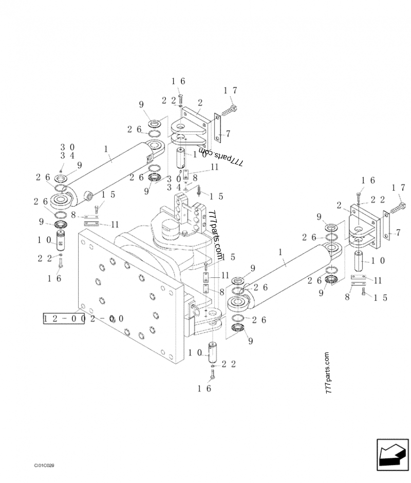 ND048815 PLATE - Case spare part | 777parts.com