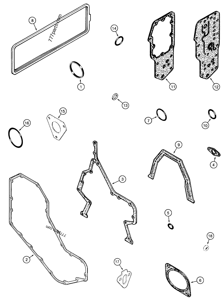 J942914 GASKET - Case spare part | 777parts.com