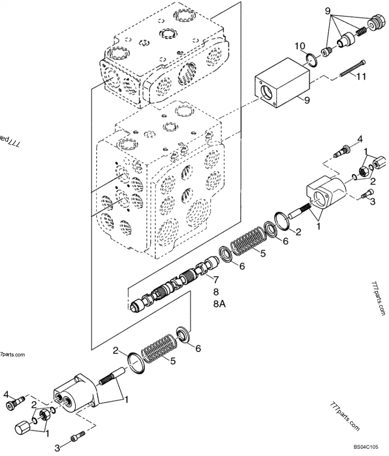 8602895 SPOOL - Case spare part | 777parts.com