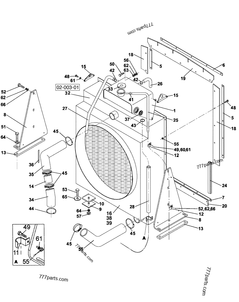 ND031333 BRACKET - Case spare part | 777parts.com