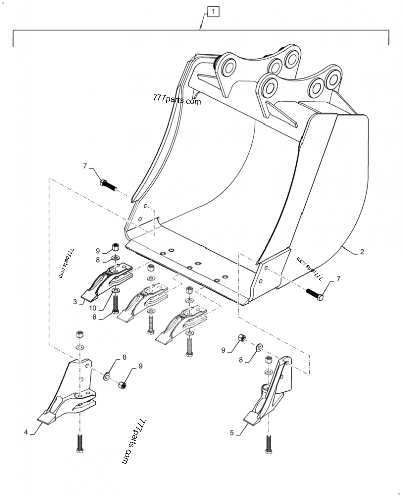 47792971 TOOTH - Case spare part | 777parts.com