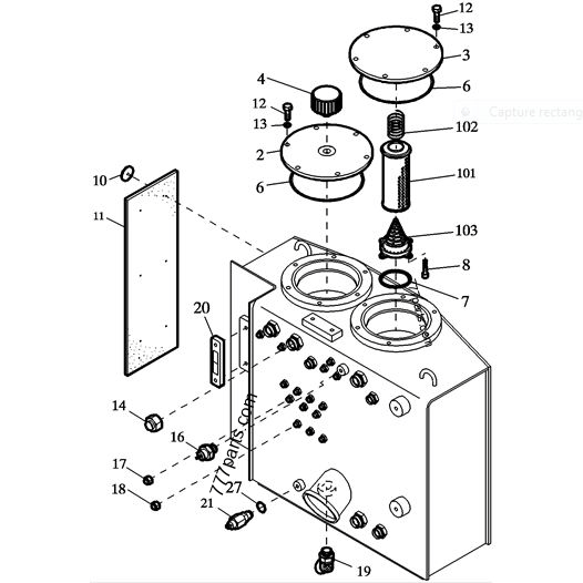 8904039 HYDRAULIC OIL FILTER - Case spare part | 777parts.com