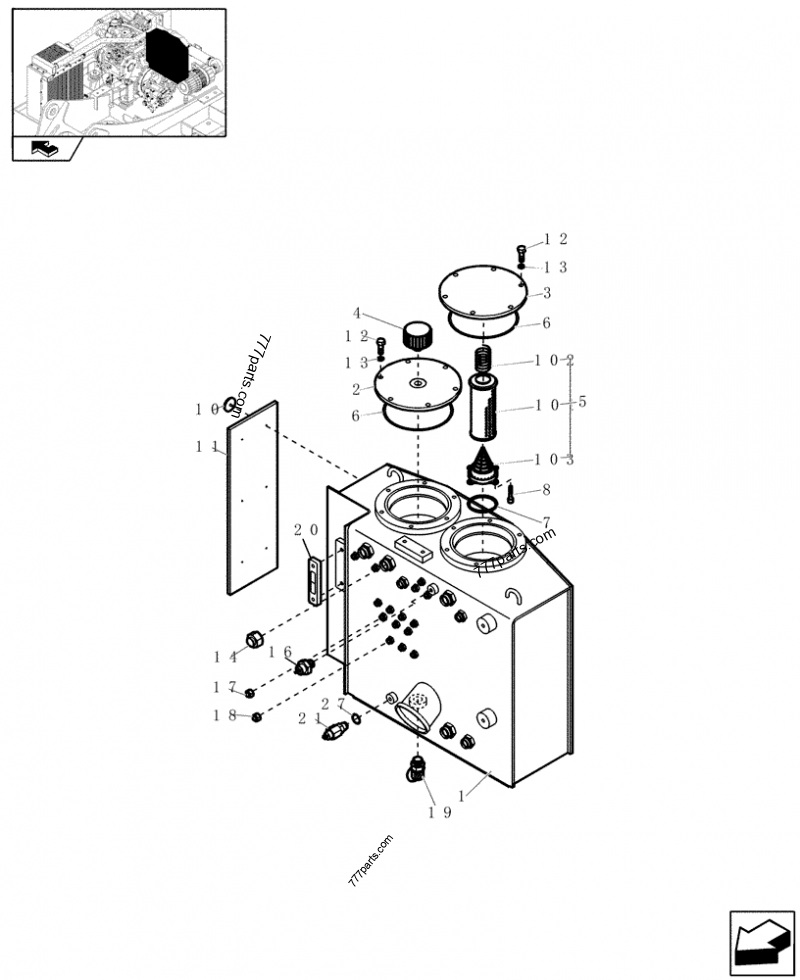 8904039 HYDRAULIC OIL FILTER - Case spare part | 777parts.com