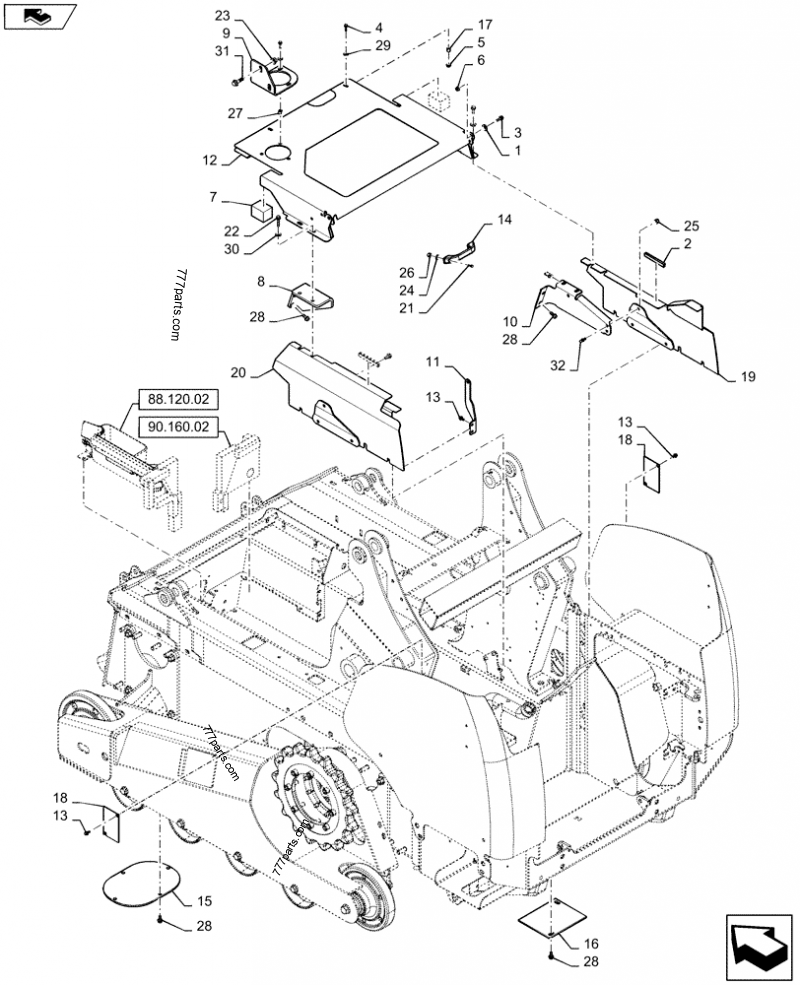 47432047 PLATE - Case spare part | 777parts.com