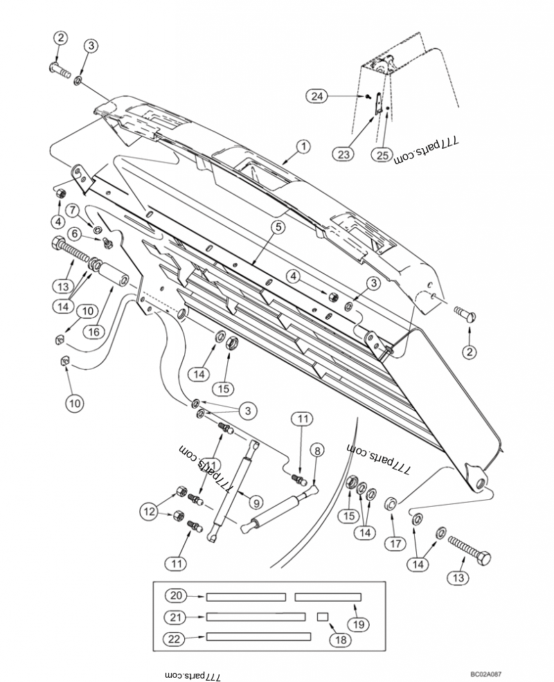 400471A1 DAMPER - Case spare part | 777parts.com
