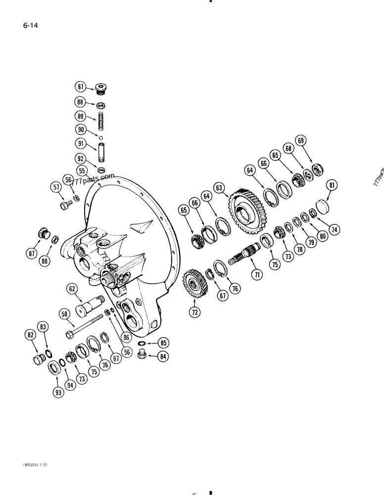 A190054 GEAR WHEEL - Case spare part | 777parts.com