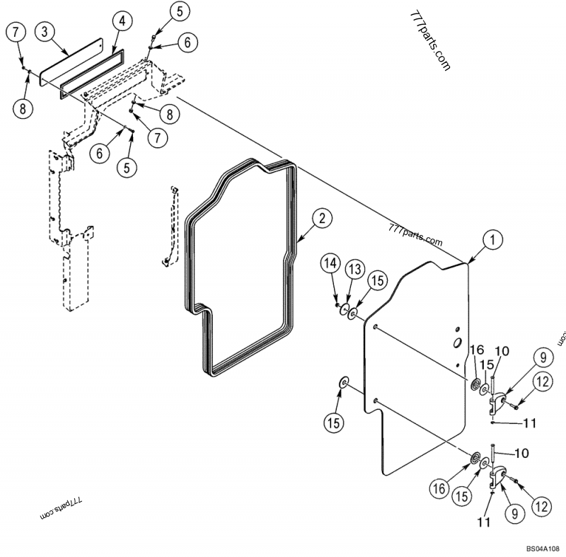 376332A1 WASHER,9mm ID x 60mm OD x 3.4mm Thk - Case spare part ...
