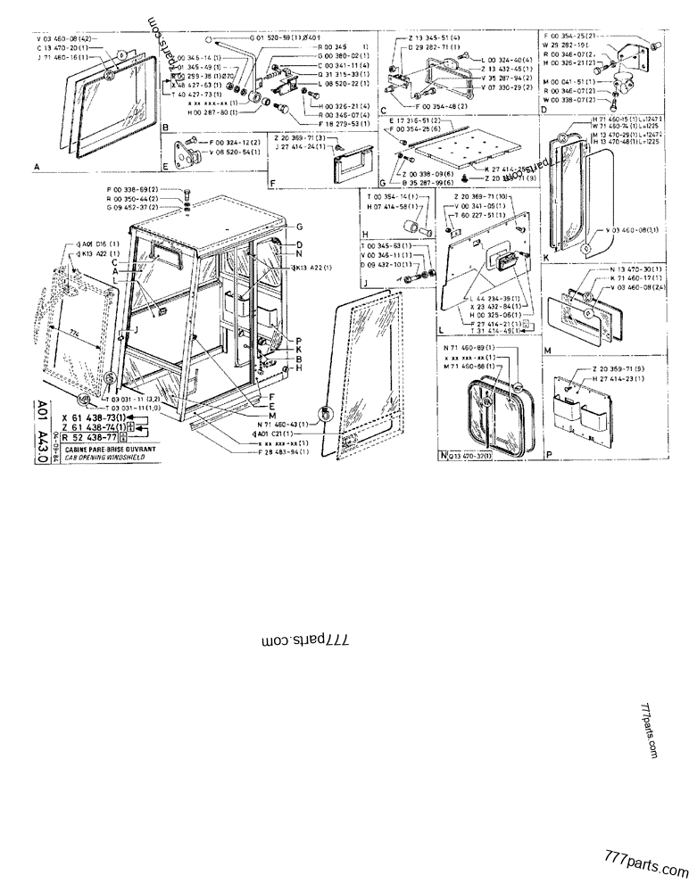L852022 LOCK ASSY - Case spare part | 777parts.com