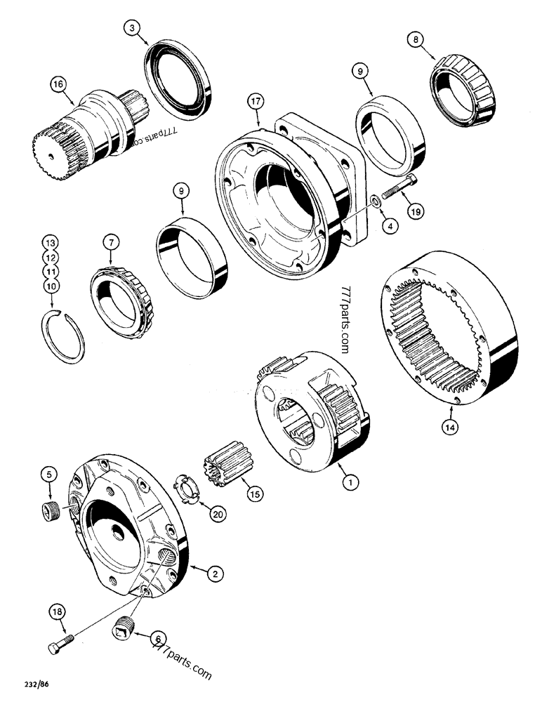 N6360 GEAR - Case spare part | 777parts.com