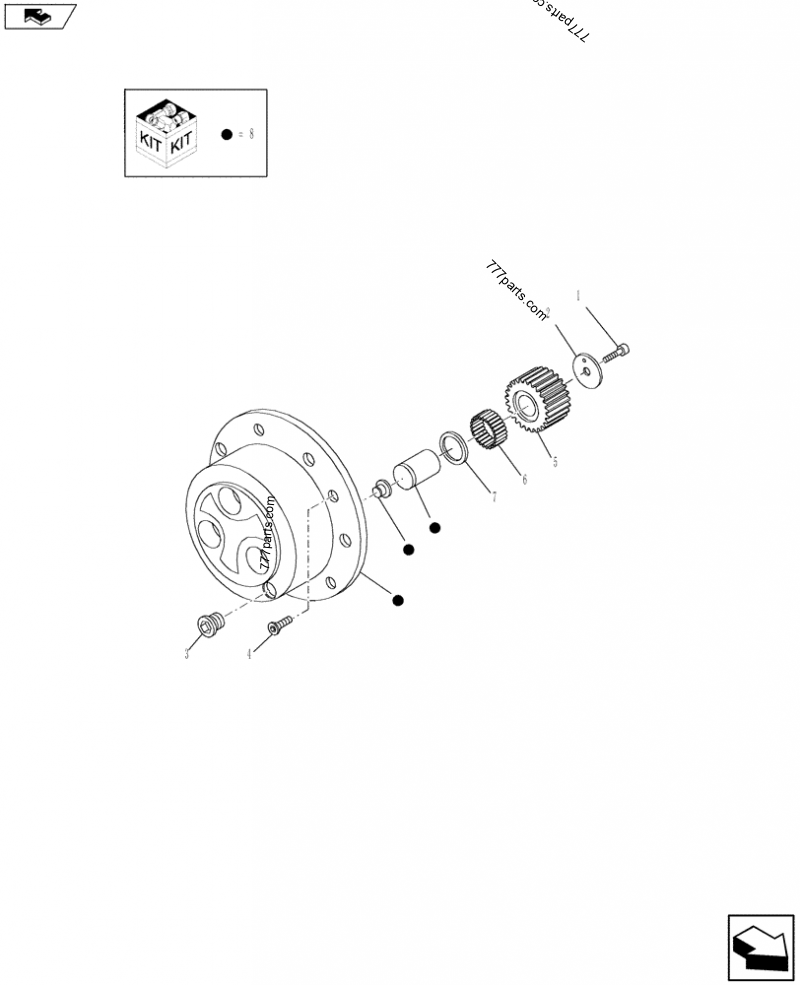 85808272 NEEDLE BEARING - Case spare part | 777parts.com