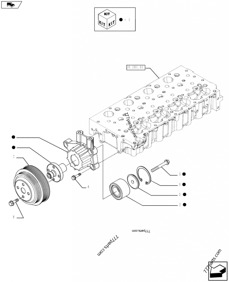 504255374 FAN HOUSING - Case spare part | 777parts.com