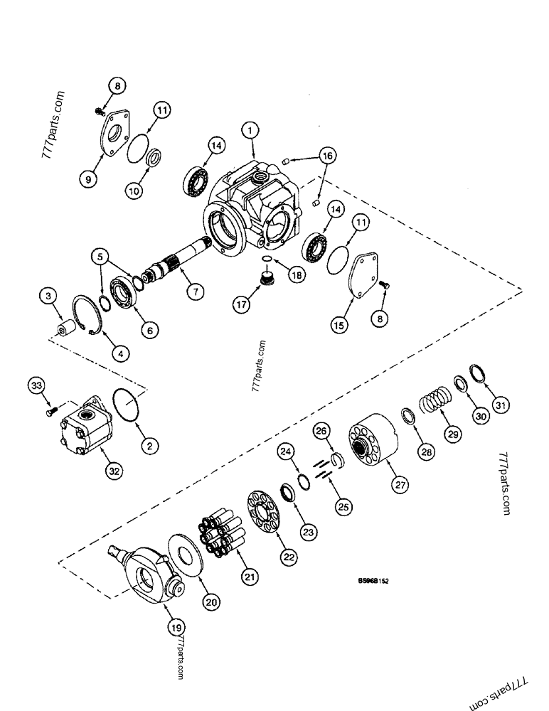 124846A1 SPLINED COUPLING - Case spare part | 777parts.com