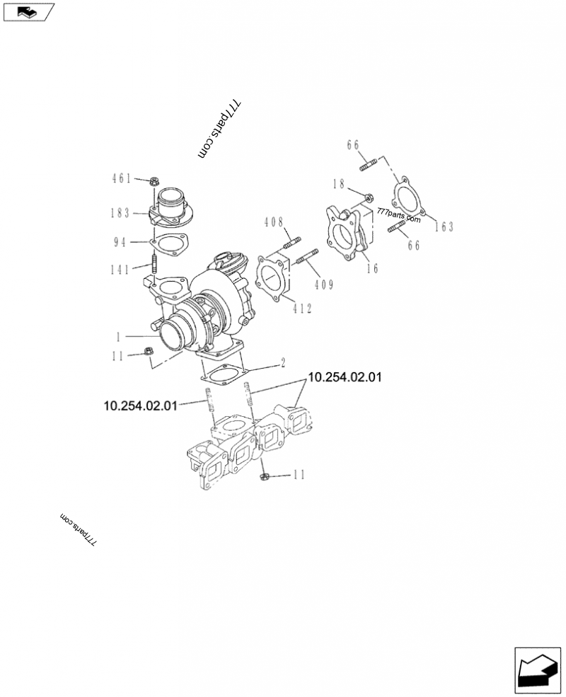 84583468 TURBOCHARGER - Case spare part | 777parts.com